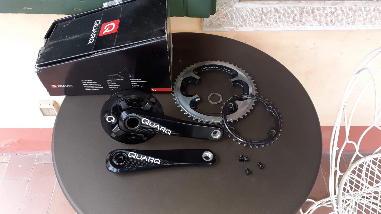 misuratore di potenza quarq dfour 9000 gxp (24/22 mm) per shimano 172.5 ...